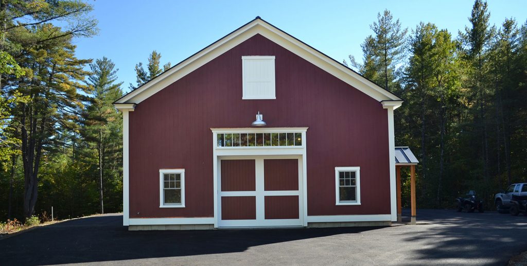 Front gable barn with transom window - Houses and Barns
